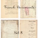 French Documents Set 8 - 12 Pages US Letter Size - Mixed Layout Format ...