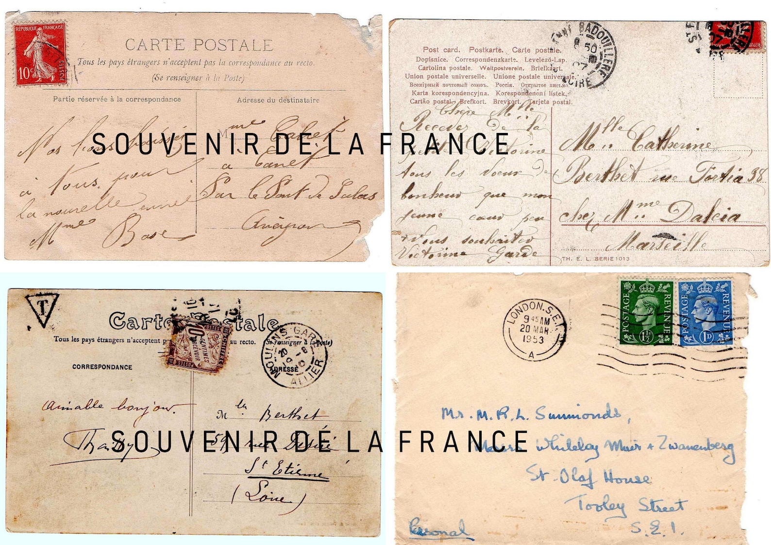 French Ephemera Printables From Authentic Documents - Etsy