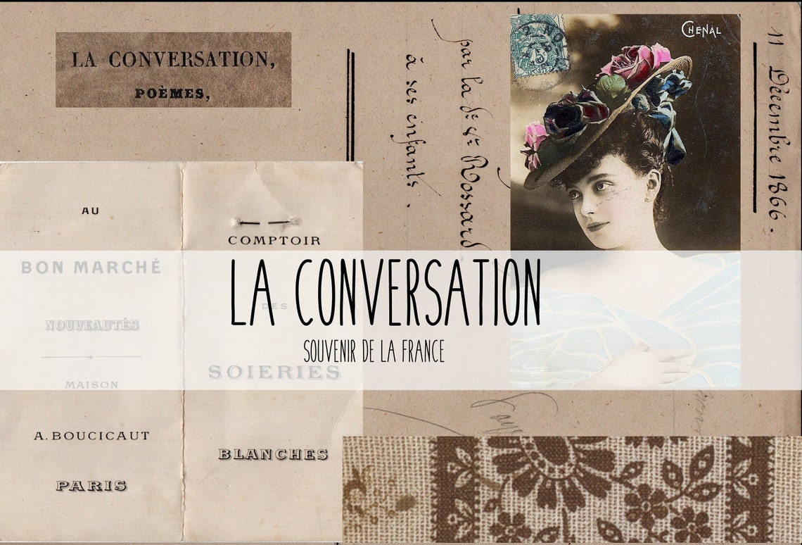 La Conversation French Digital Journal Pack - Etsy