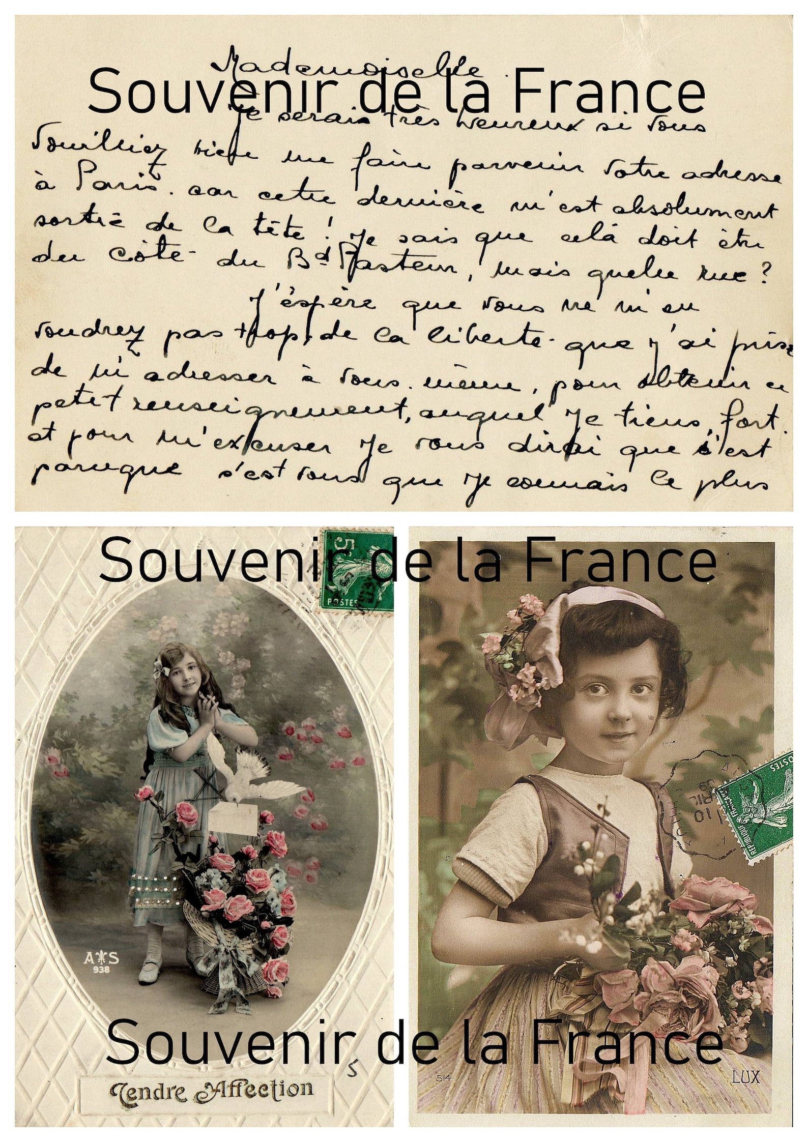 French Ephemera Printables for A5 Size Paper or Print Twice on - Etsy
