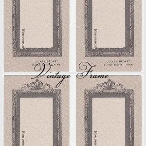 French Vintage Decorative Frame Printables - Etsy
