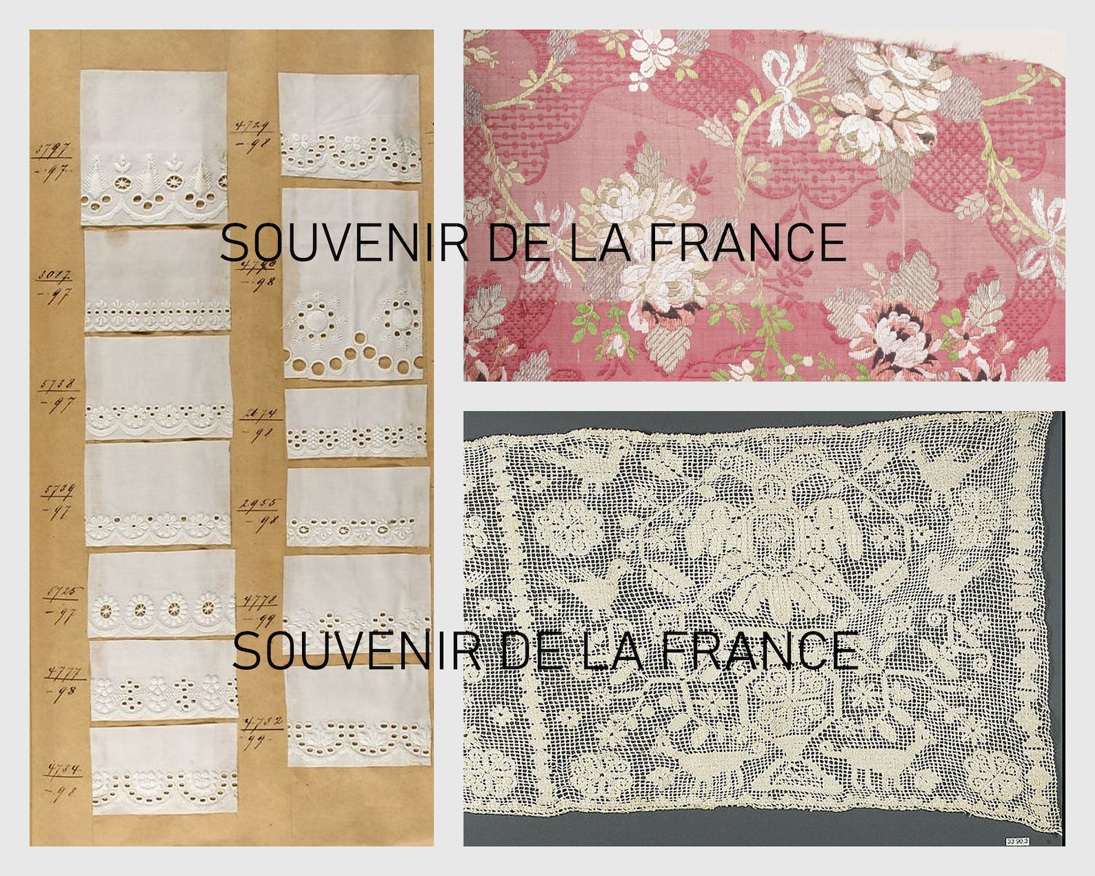 Printables - A French Collage Sheet, a French Textile Sheet and Three ...