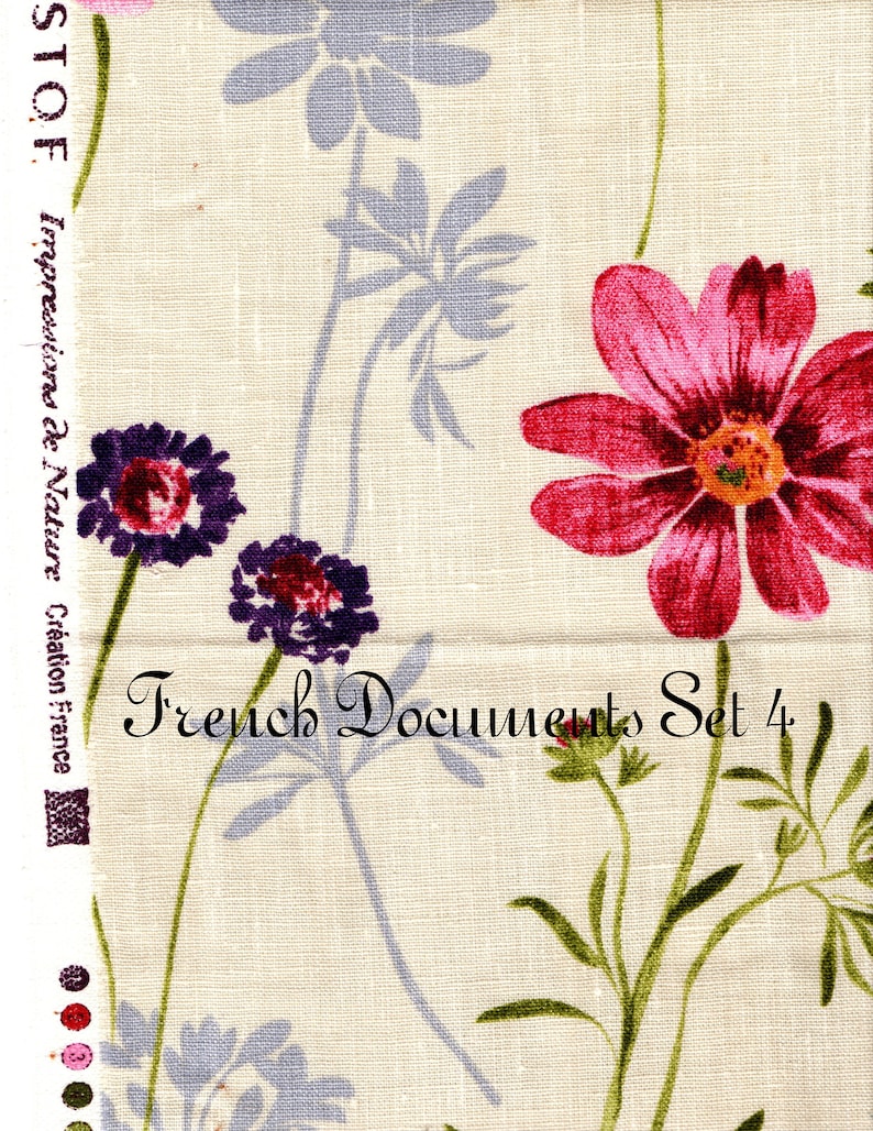 French Documents Set 4 - US Letter Size - Landscape - Etsy