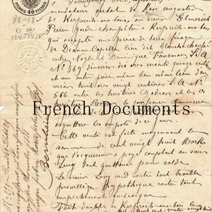French Documents Set 3 - Etsy