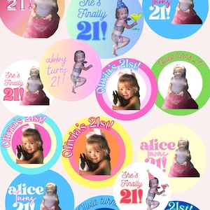 21st Birthday Sticker Design FOR DOWNLOAD!!! - Etsy