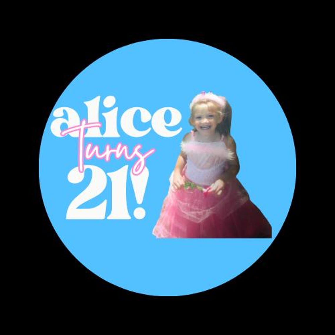 21st Birthday Sticker Design FOR DOWNLOAD!!! - Etsy