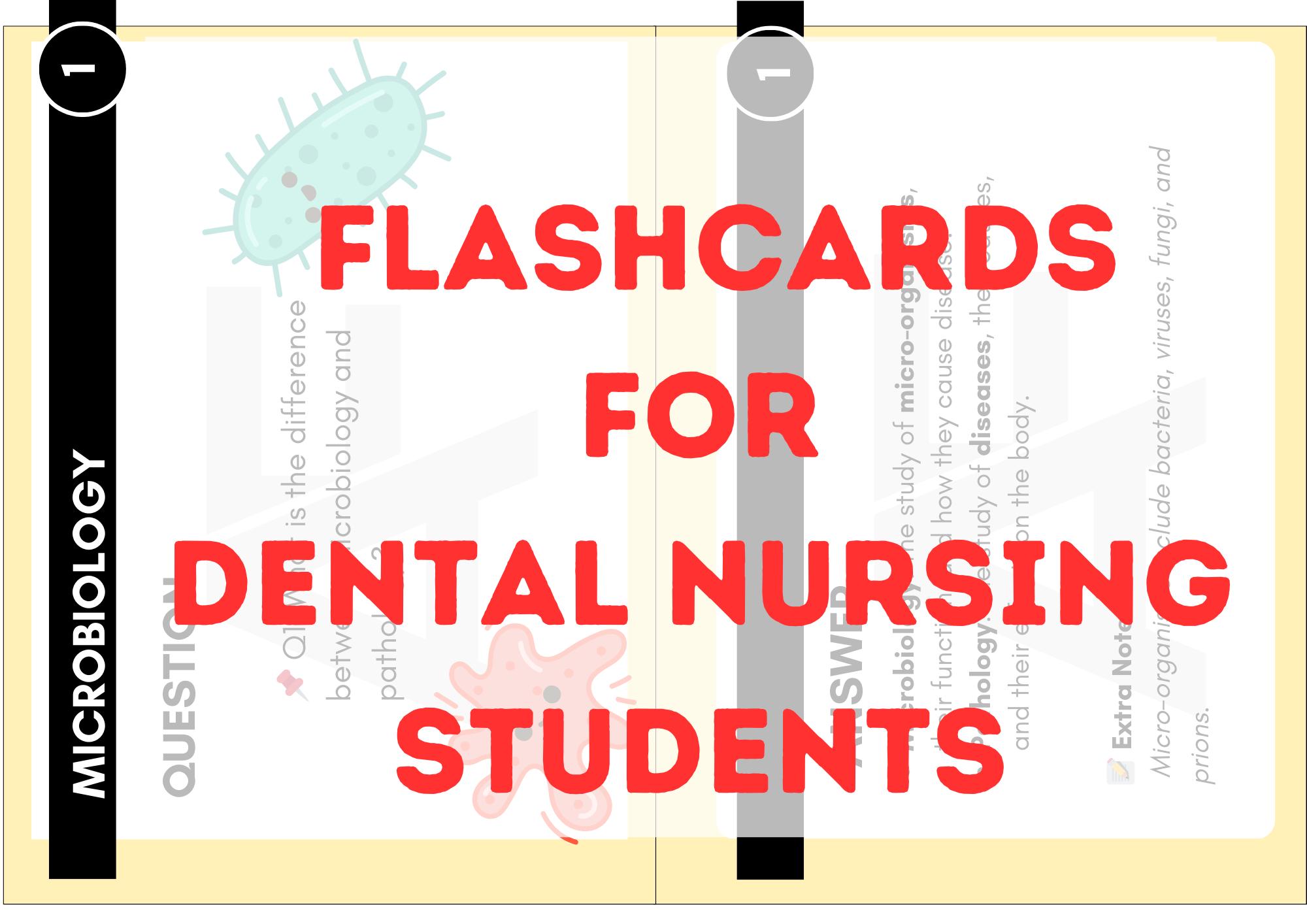 Microbiology Flashcards for Dental Nurses | Digital Study Cards ...