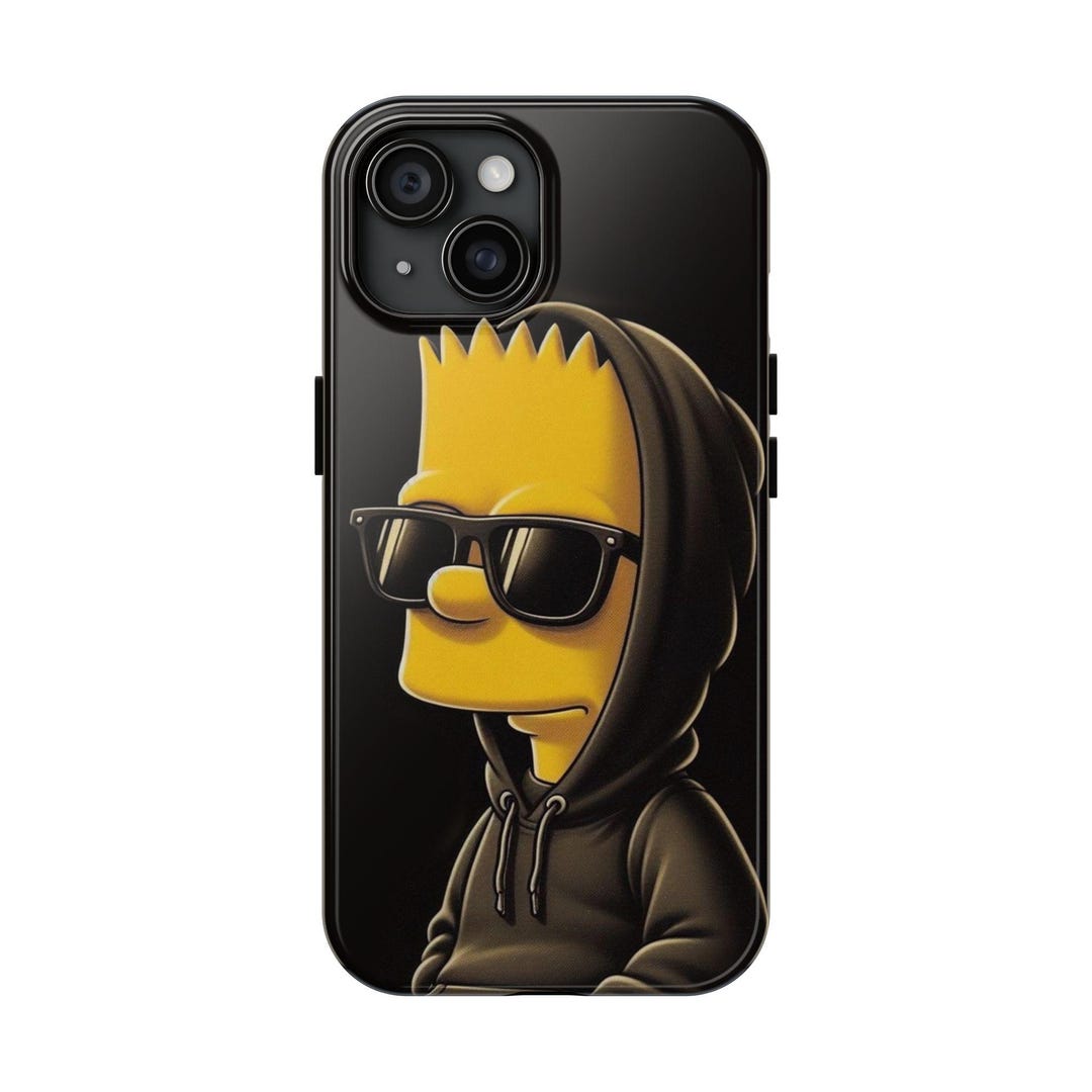 Cool Bart Simpson Tough Phone Case, Cartoon Phone Cover, Gift for ...