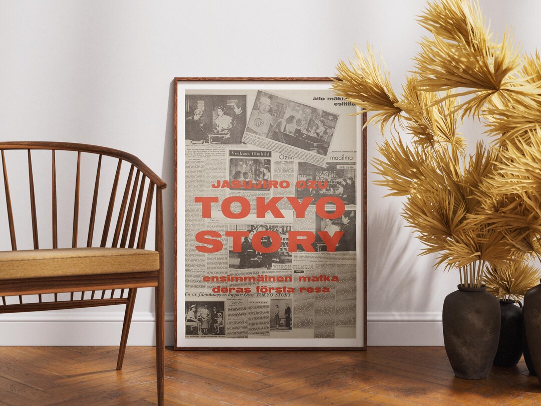 Tokyo Story (1953) by Yasujiro Ozu Movie Poster, High Quality Custom Size Film Print, Heavy ...