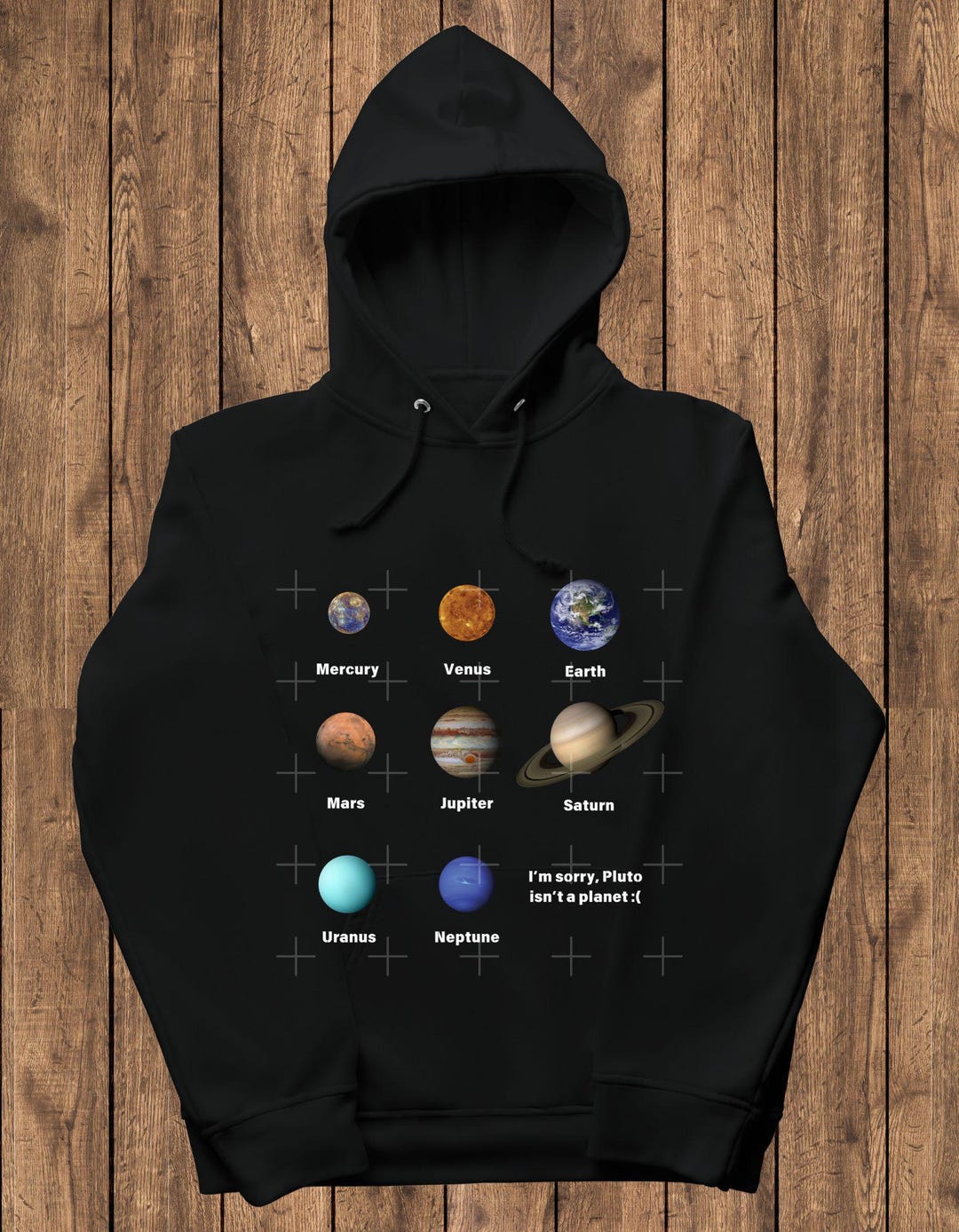 Planets of the Solar System With Names Underneath and No Pluto. Sorry ...