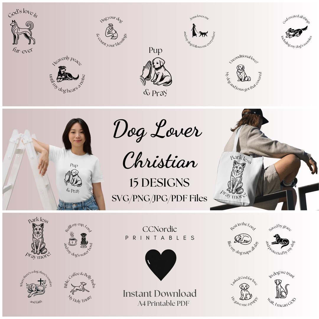 Christian Dogs Svg, Christian Dogs SVG, Dogs Wall Decor, Dogs Mug SVG ...
