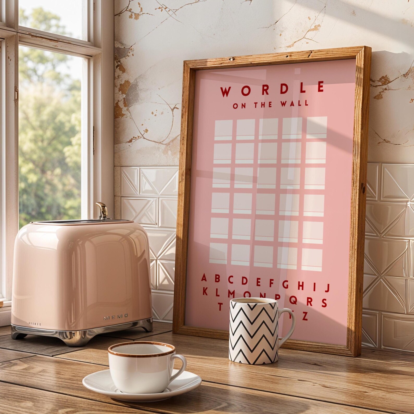 Wordle on the Wall Pink (digital Print Only) - Cool Interactive Decor ...