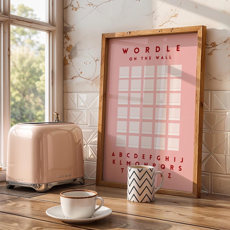 Wordle on the Wall Pink (digital Print Only) - Cool Interactive Decor ...