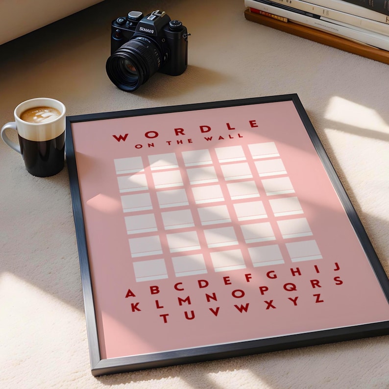 Wordle on the Wall Pink (digital Print Only) - Cool Interactive Decor ...