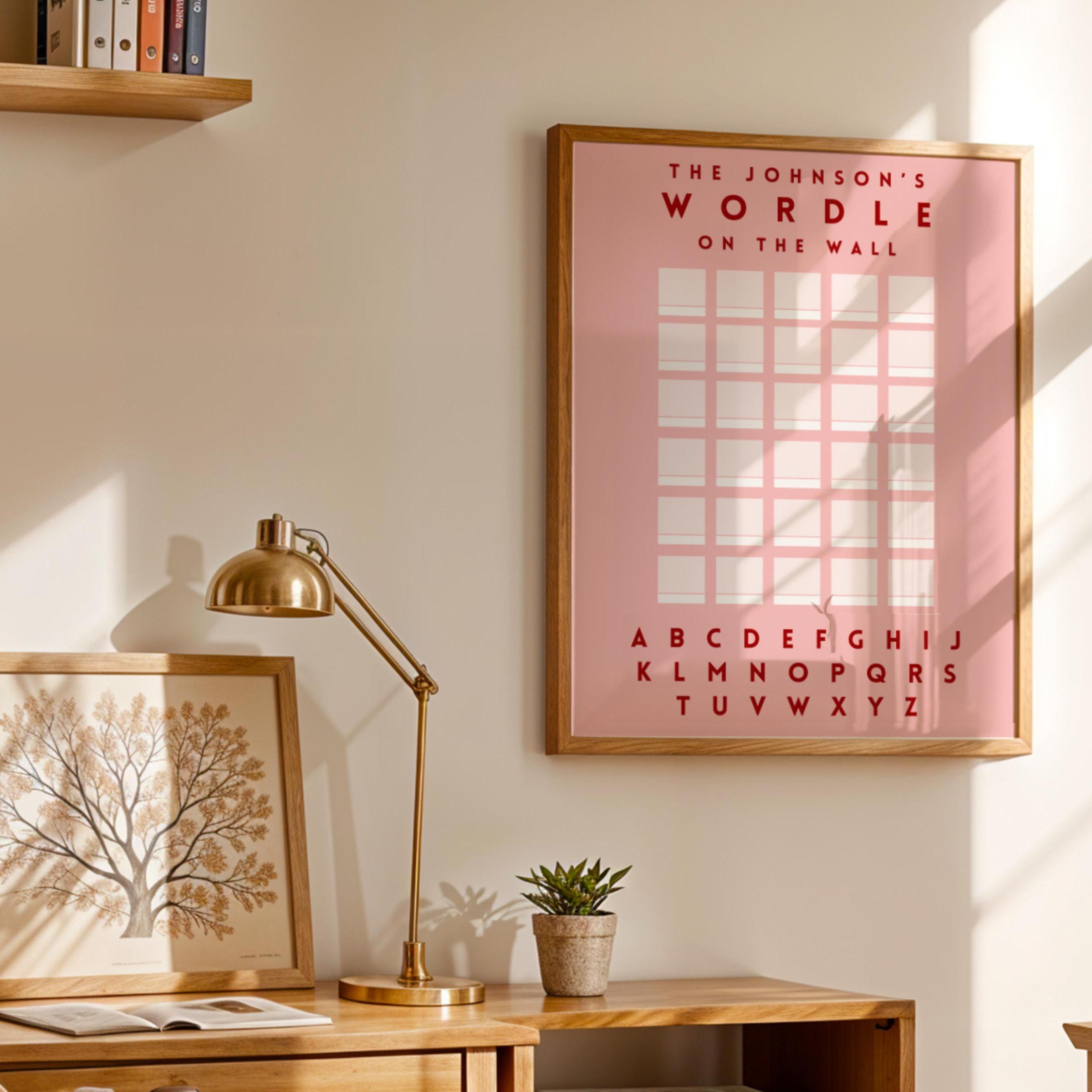 Wordle on the Wall Pink (digital Print Only) - Cool Interactive Decor ...