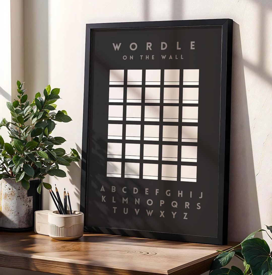 Wordle on the Wall Grey (digital Print Only) - Cool Interactive Decor ...