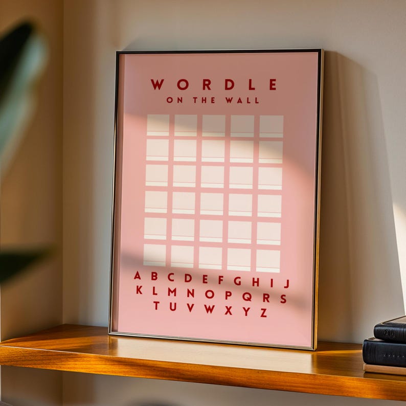 Wordle on the Wall Pink (digital Print Only) - Cool Interactive Decor ...
