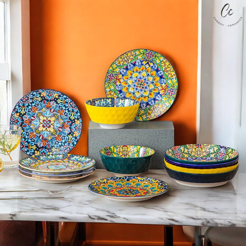 Bohemian Dinnerware - Etsy