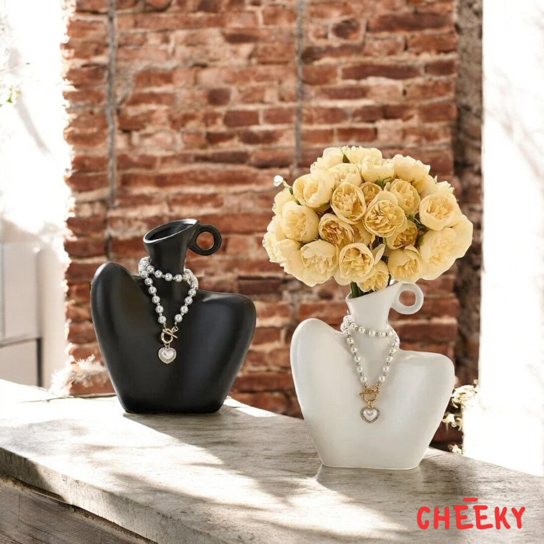 Creative Human Vase: Ceramic Flower Pot for Elegant Home Decoration ...