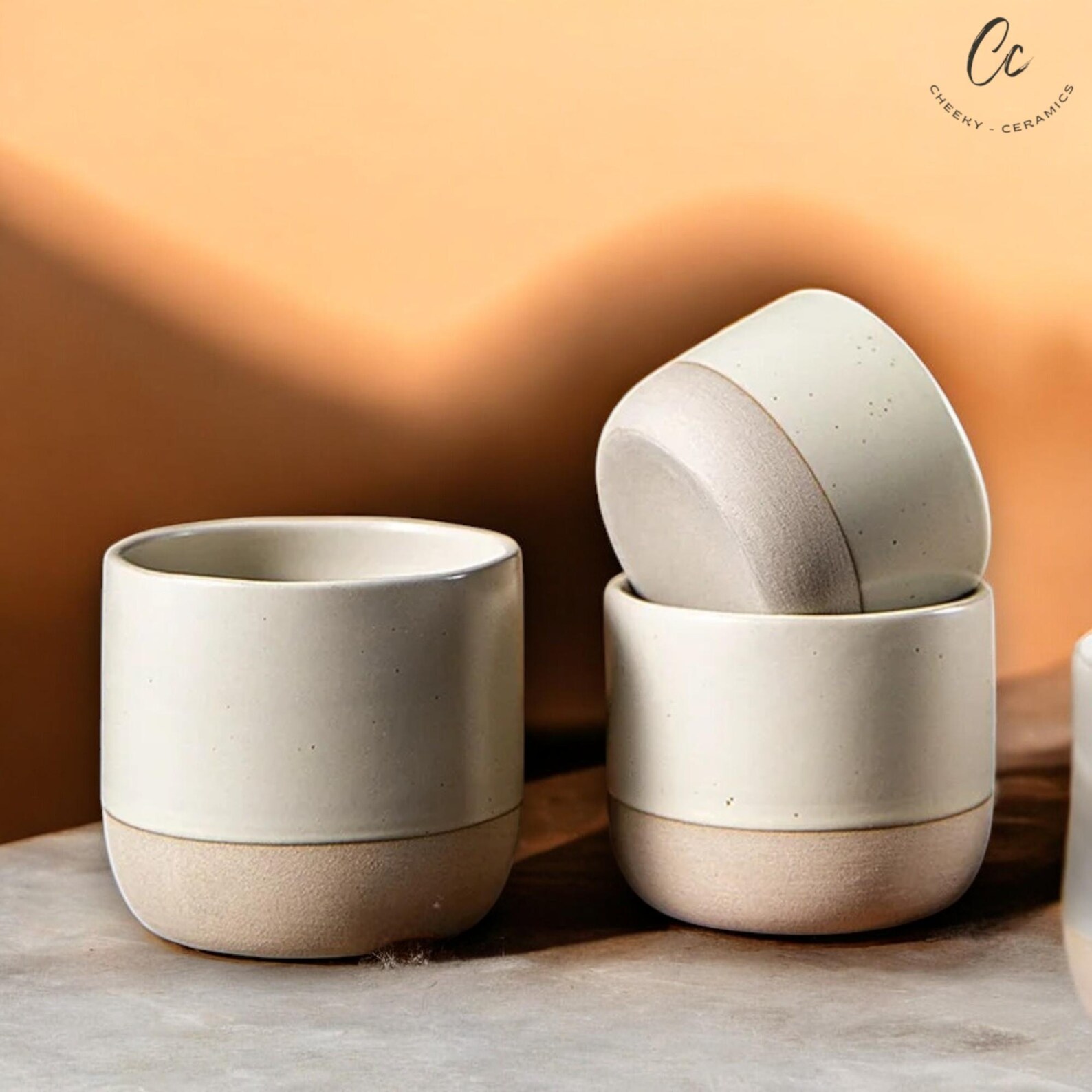 Vintage Coffee Mug - Japanese-style Ceramics Drinkware - 100ml, 180ml & 230ml Stoneware Tea Cups ...