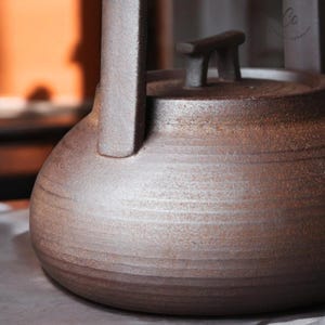 Japanese Style Teapot - 350ml Handmade Retro Coarse Pottery Stoneware ...