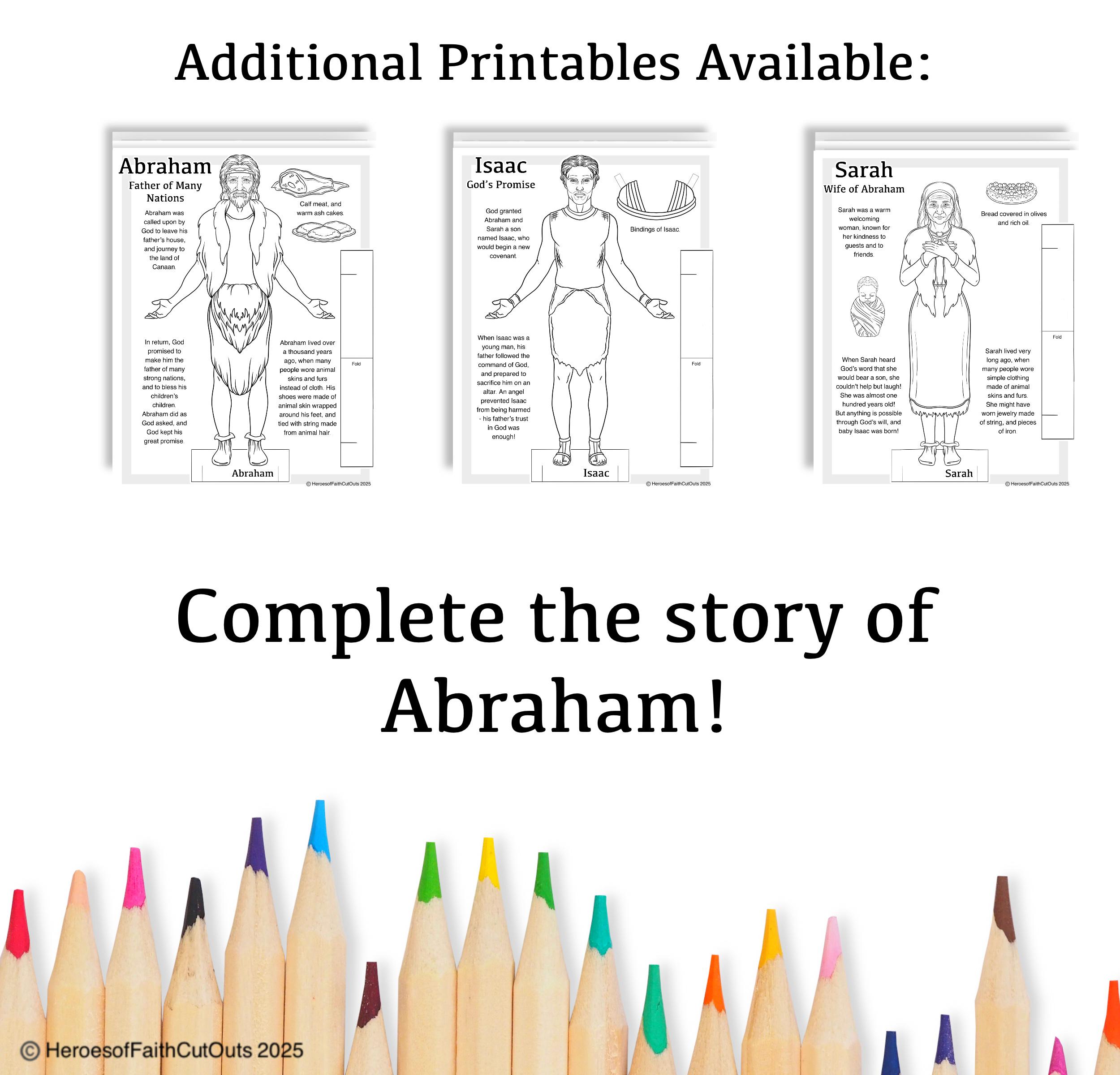 Sarah Paper Doll Coloring Page, Old Testament, Printable, Wife of ...