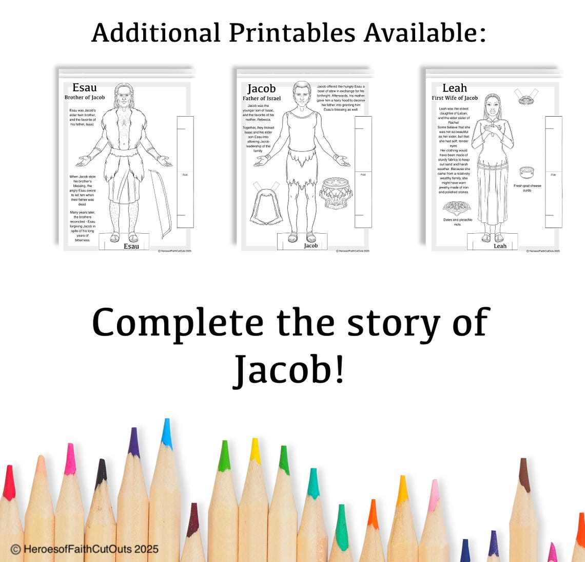 Rachel Paper Doll Coloring Page, Printable Old Testament, Sunday School ...