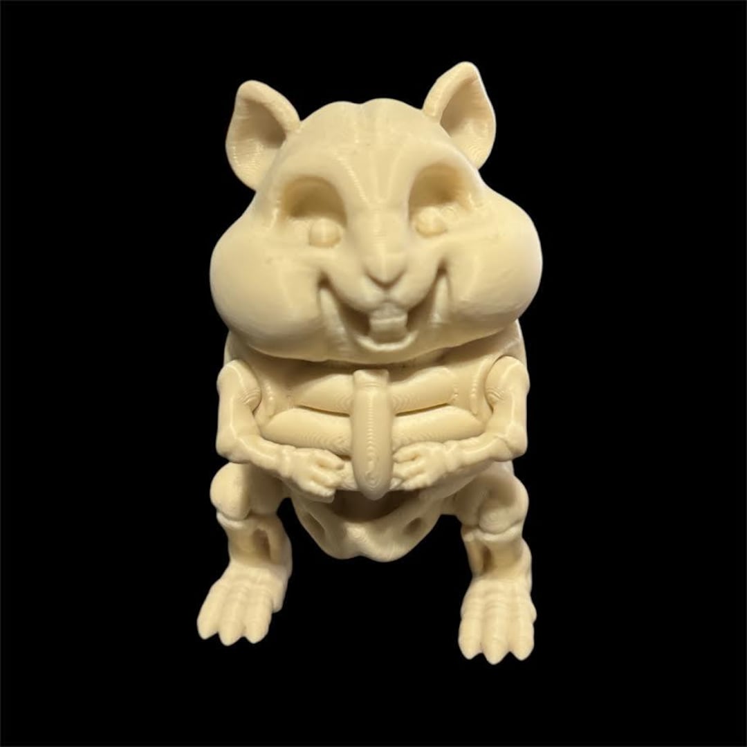 Flexible Skeleton Hamster 3D Printed - Etsy