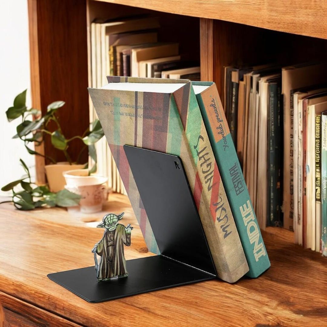 Yoda Metal Bookend – Unique Star Wars Sci-fi Decor - Etsy