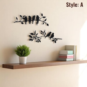 Rustic Metal Bird Wall Decor - Farmhouse Style - Set of 2 - Etsy