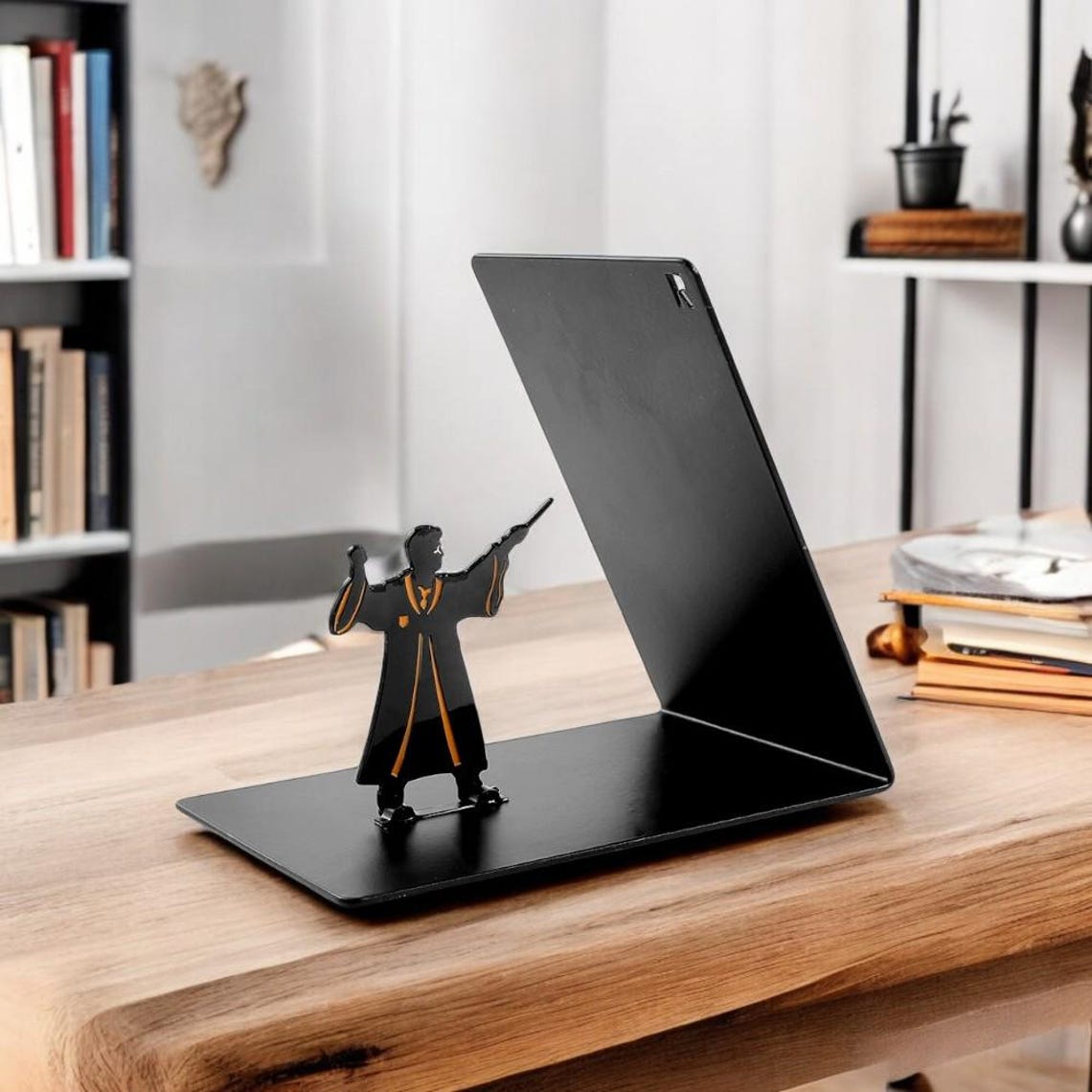 Wizard Metal Bookend – Magical Book Holder for Potter Fans – Unique ...
