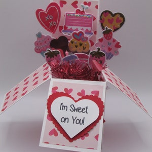 Valentines Day Card-sweets Theme - Etsy