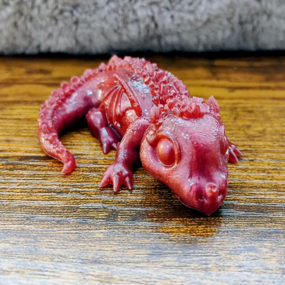 Small Red Dragon - Etsy
