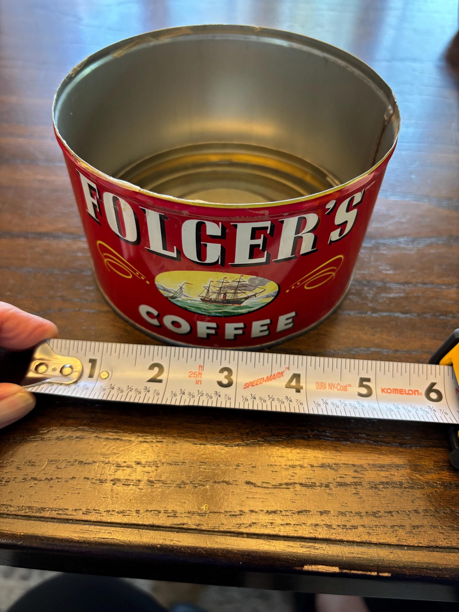 Vintage Folgers Coffee Can - Etsy