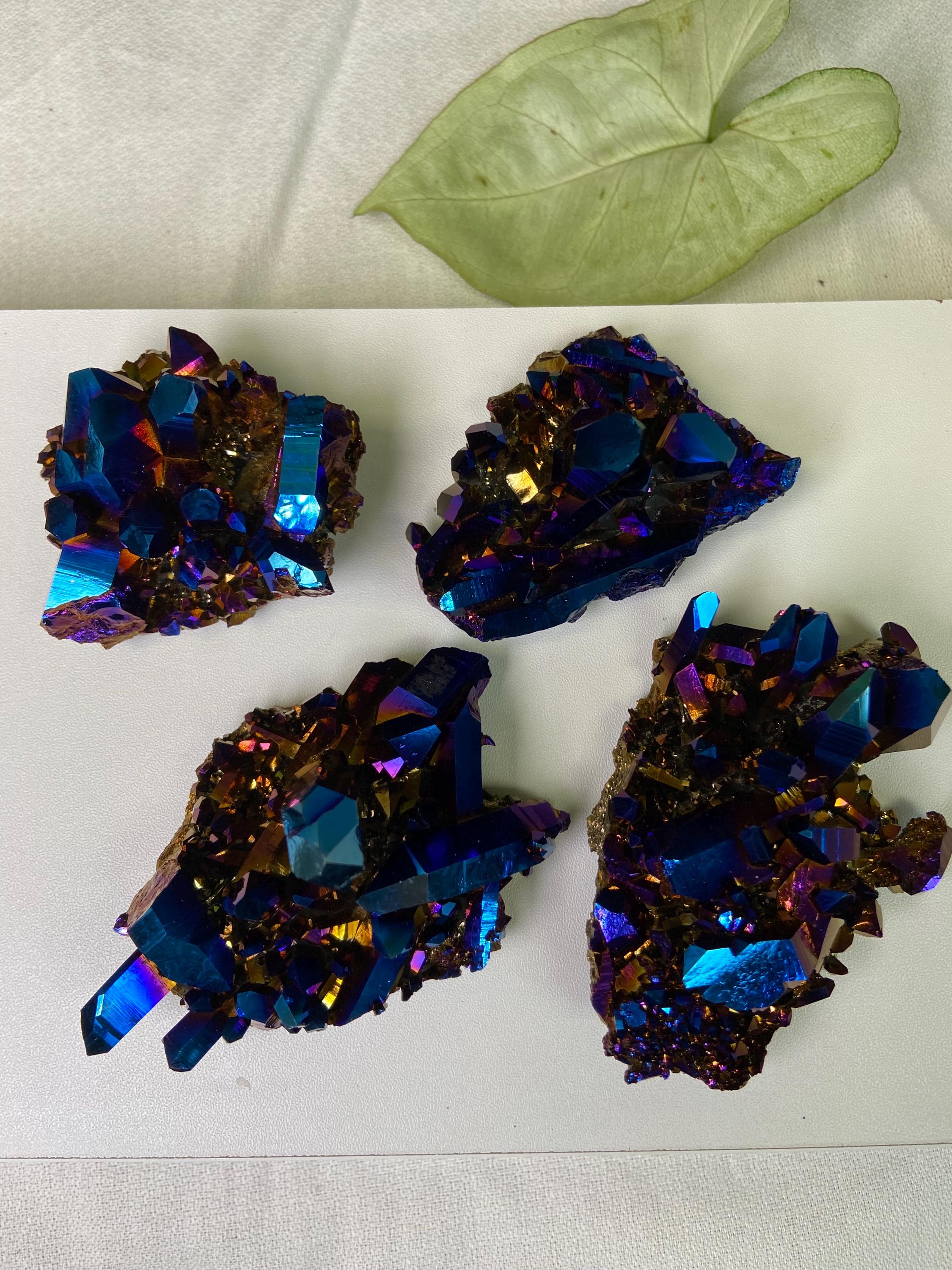 50-100g Cobalt Blue Titanium Crystal Decor Gift Healing Energy - Etsy