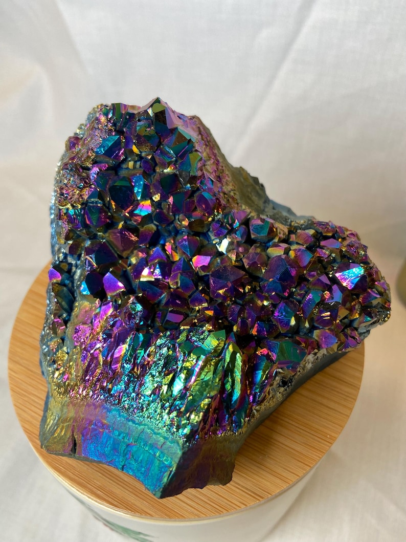Massive 1.72lb Azotic Rainbow™ Quartz Cluster | Patented Aurora Crystal | 780g - Etsy