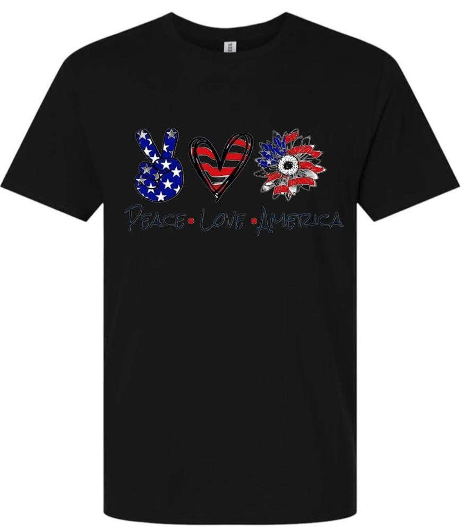 Peace Love America Png - Etsy