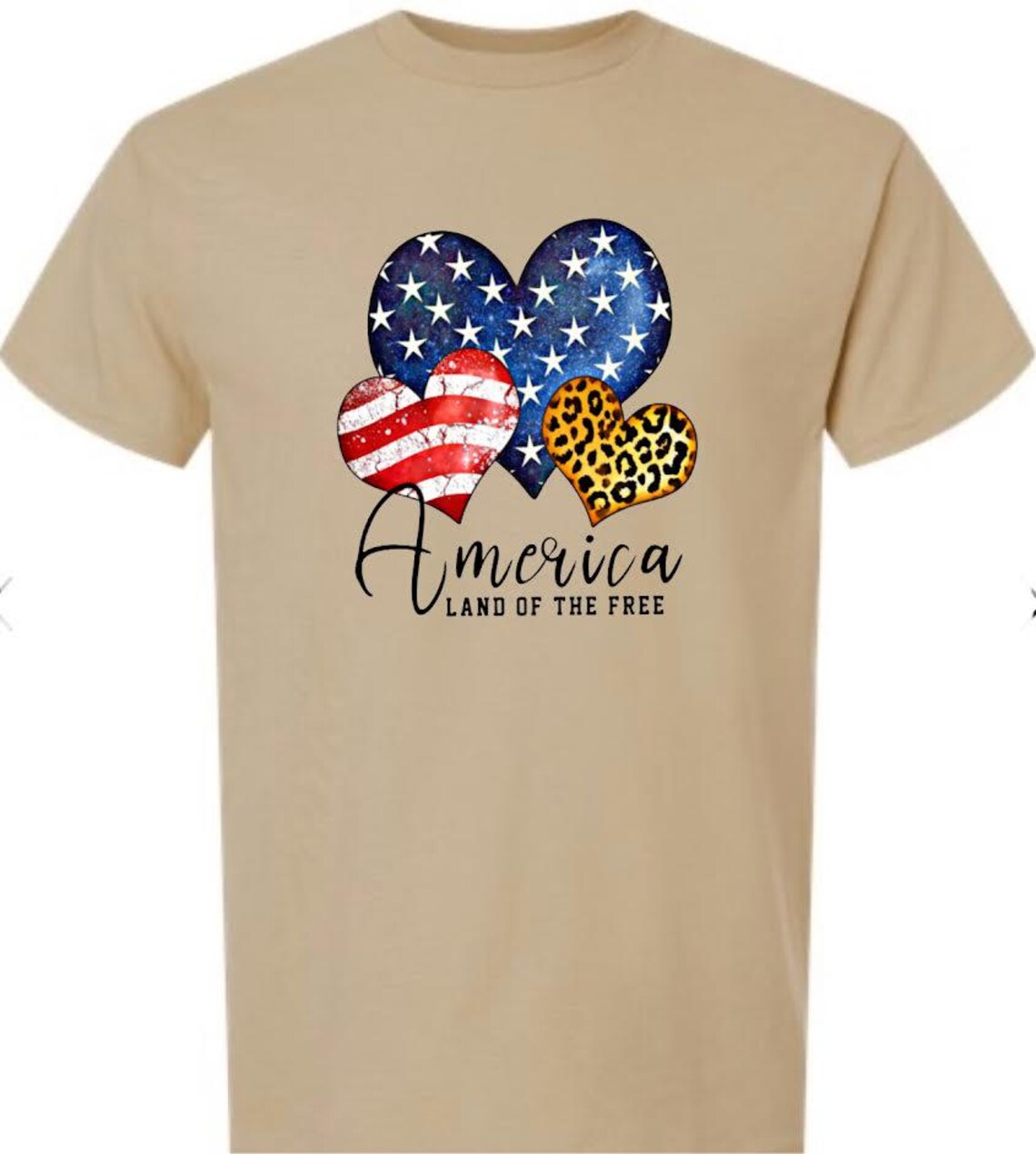 America Red White Blue Hearts Png. - Etsy