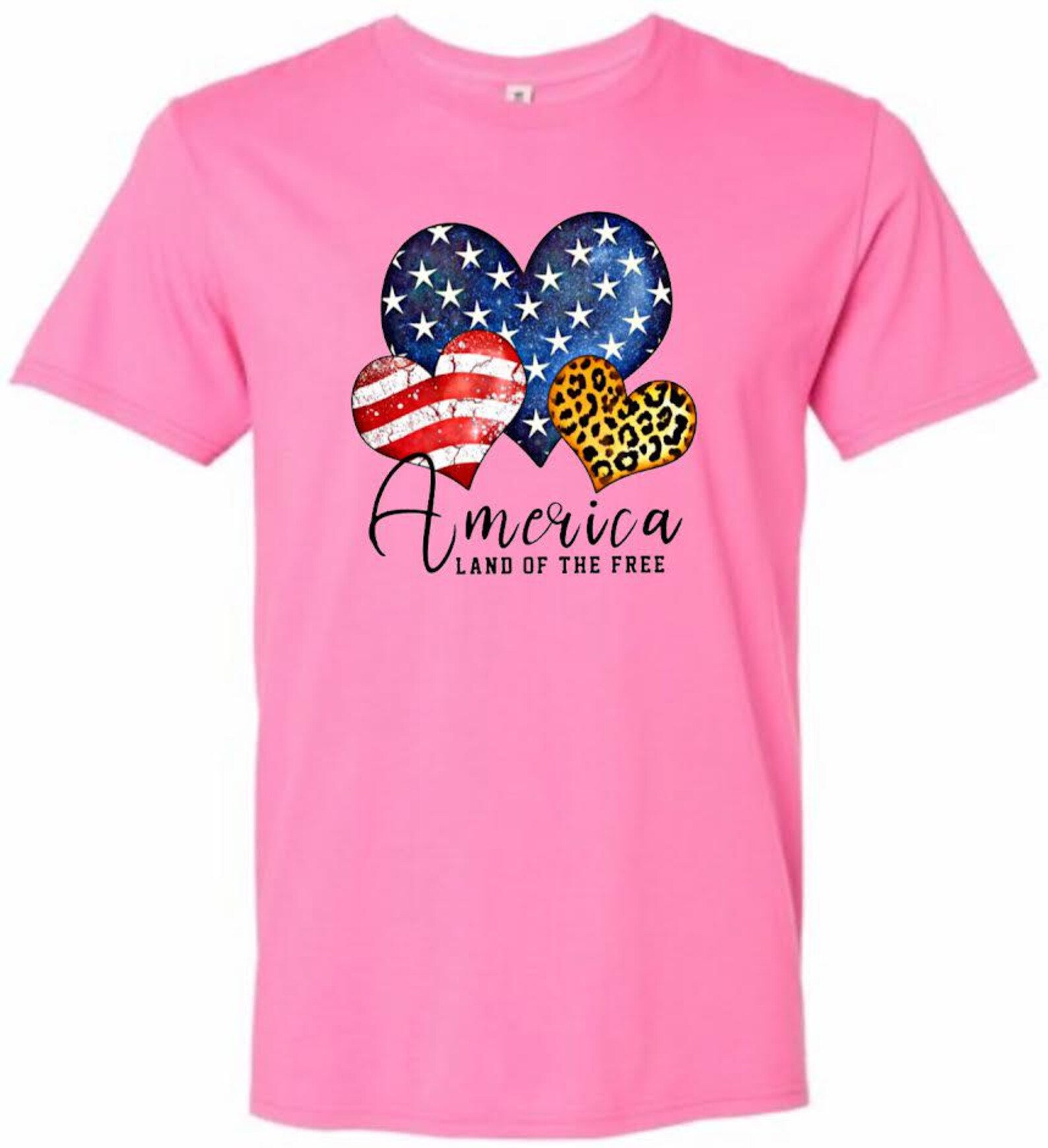 America Red White Blue Hearts Png. - Etsy