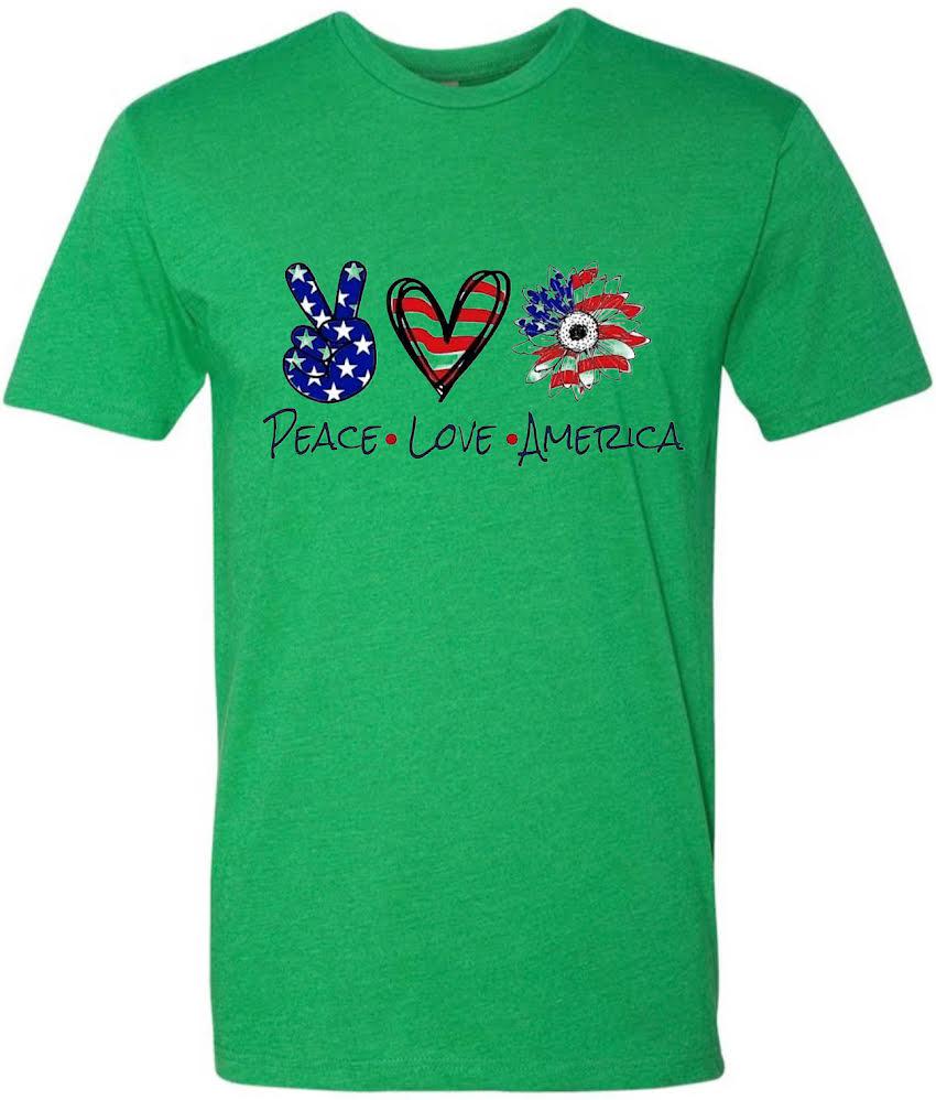 Peace Love America Png - Etsy