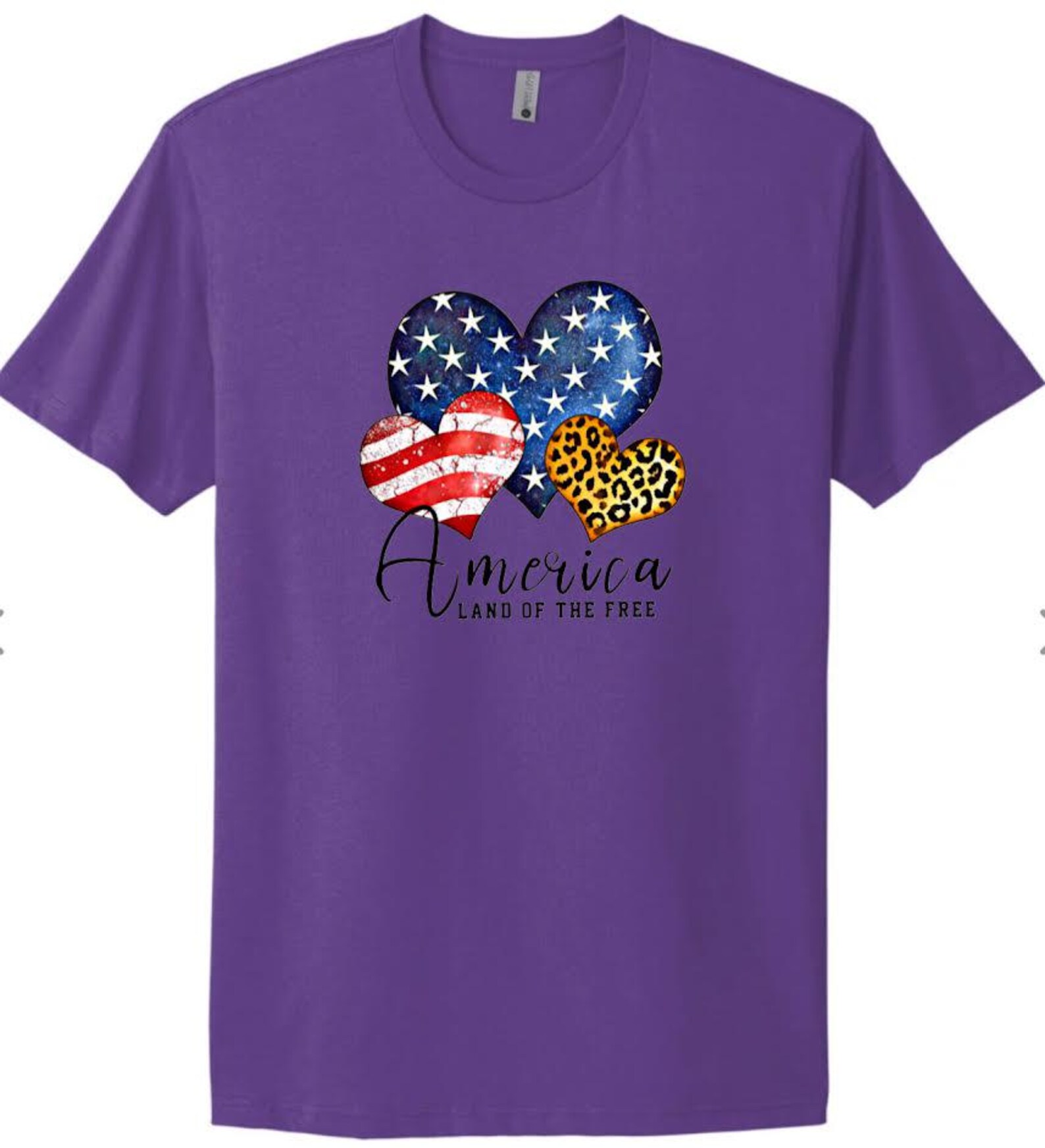 America Red White Blue Hearts Png. - Etsy