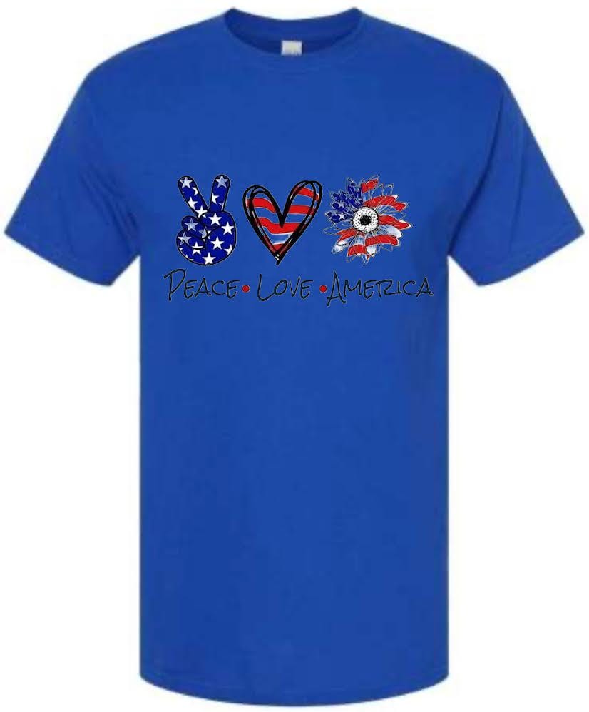 Peace Love America Png - Etsy