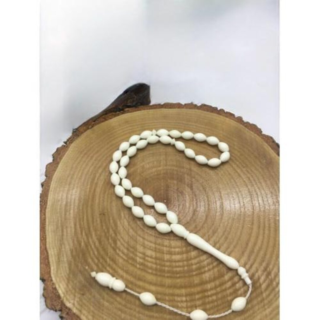 Elegant Camel Bone Tesbih, Turkish Prayer Beads, 33 Pcs Islamic Misbaha ...