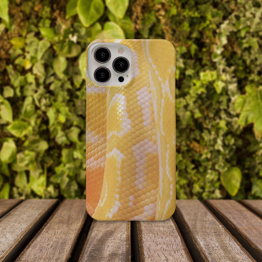 Yellow Snake Eco-friendly Cover, Wildlife Lover Gift, Unique Accessory ...