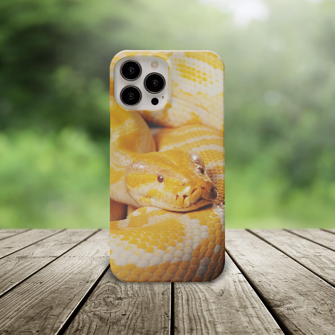 Yellow Snake Eco-friendly Phone Case, Biodegradable iPhone Cover ...