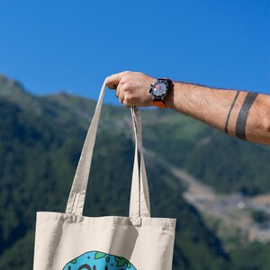 Eco-friendly Cotton Canvas Tote Bag - Love Our Earth Design ...