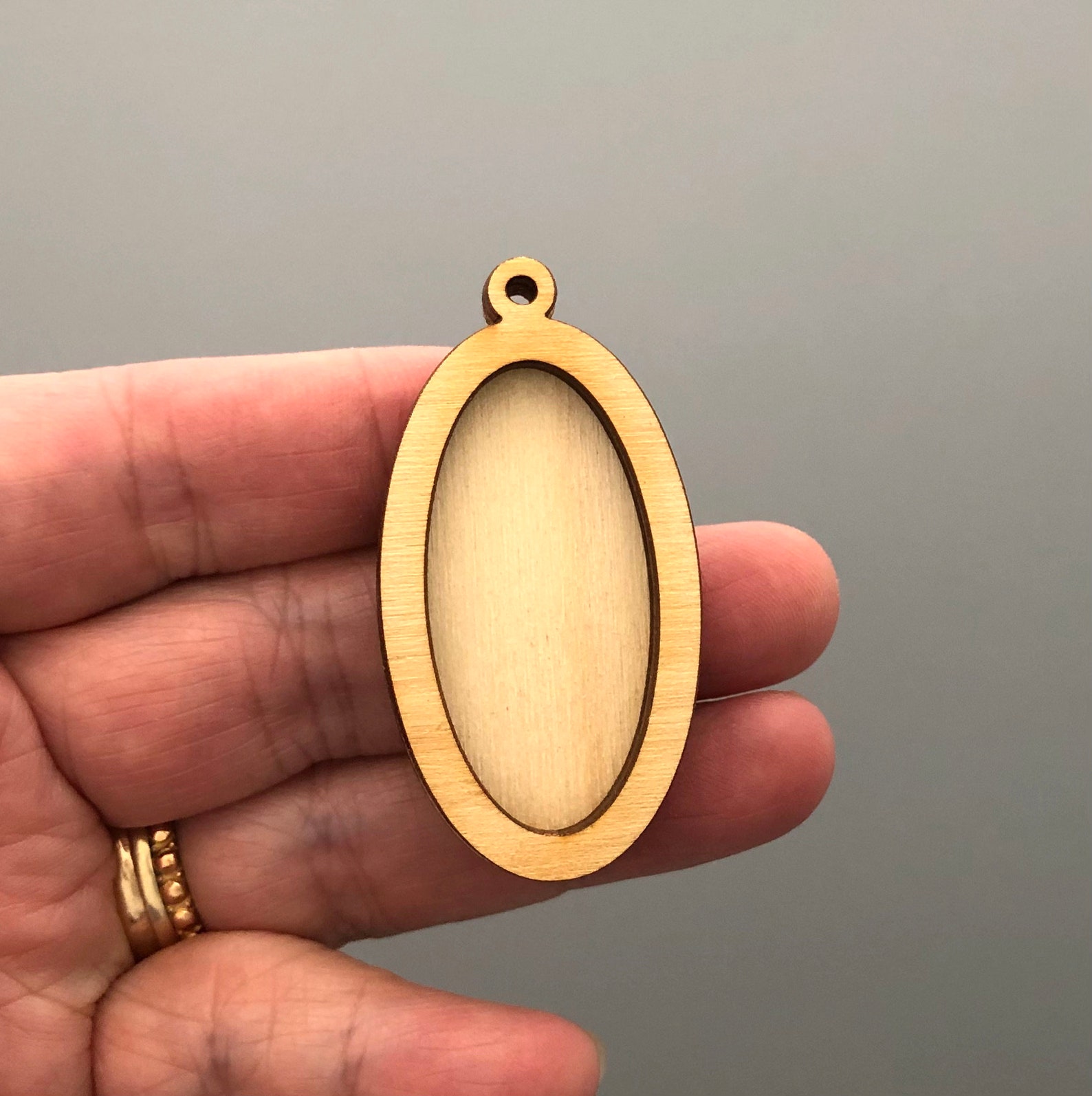 Wood Bezel Inlay Frame Bezel Pendant Ornament Shapes - Etsy