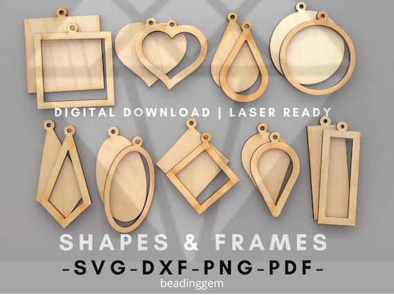 Super Value 18 2 PC Set SVG Cut Files Geometric Shapes | Etsy