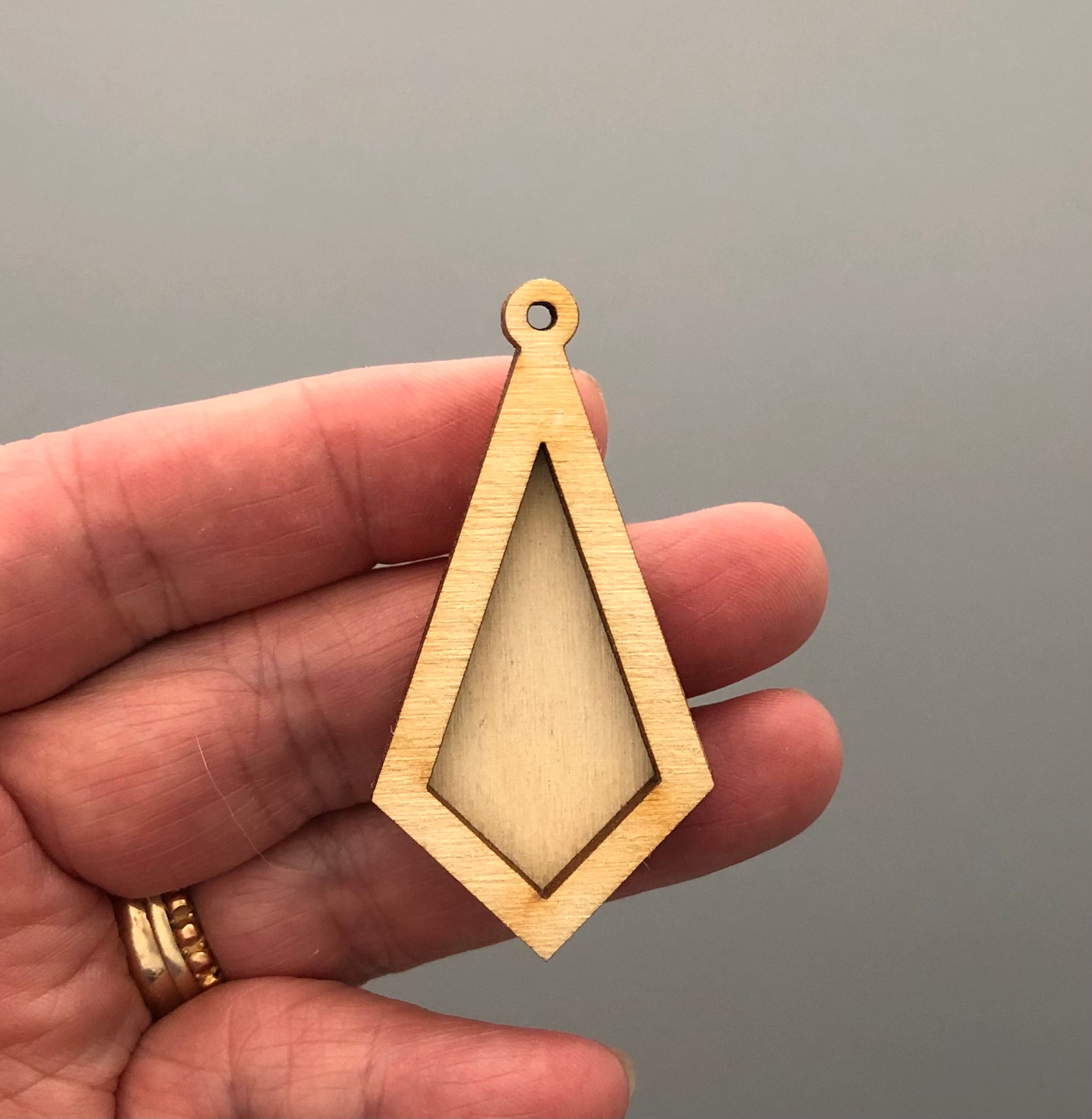 Wood Bezel Inlay Frame Bezel Pendant Ornament Shapes - Etsy