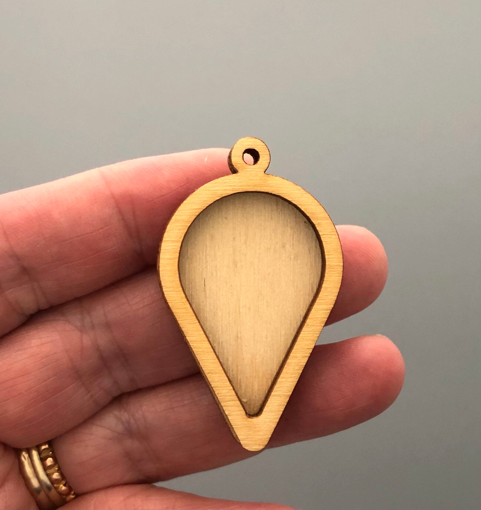 Wood Bezel Inlay Frame Bezel Pendant Ornament Shapes - Etsy